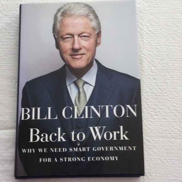knopl | Accents | Bill Clinton Back To Work Book Black Cover | Poshmark